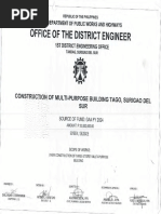 DPWH Construction of Multi Purpose Building | PDF