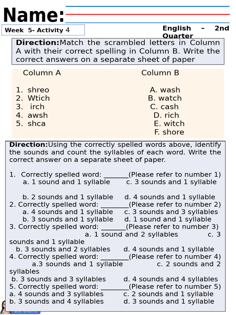 English3 Worksheets q2 w5 | PDF | Linguistics | Languages