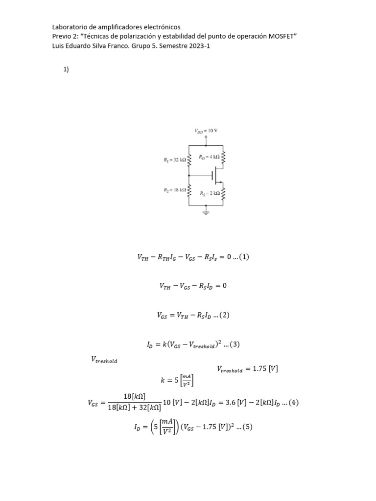 Previo 2 AE | PDF | Red eléctrica | Amplificador