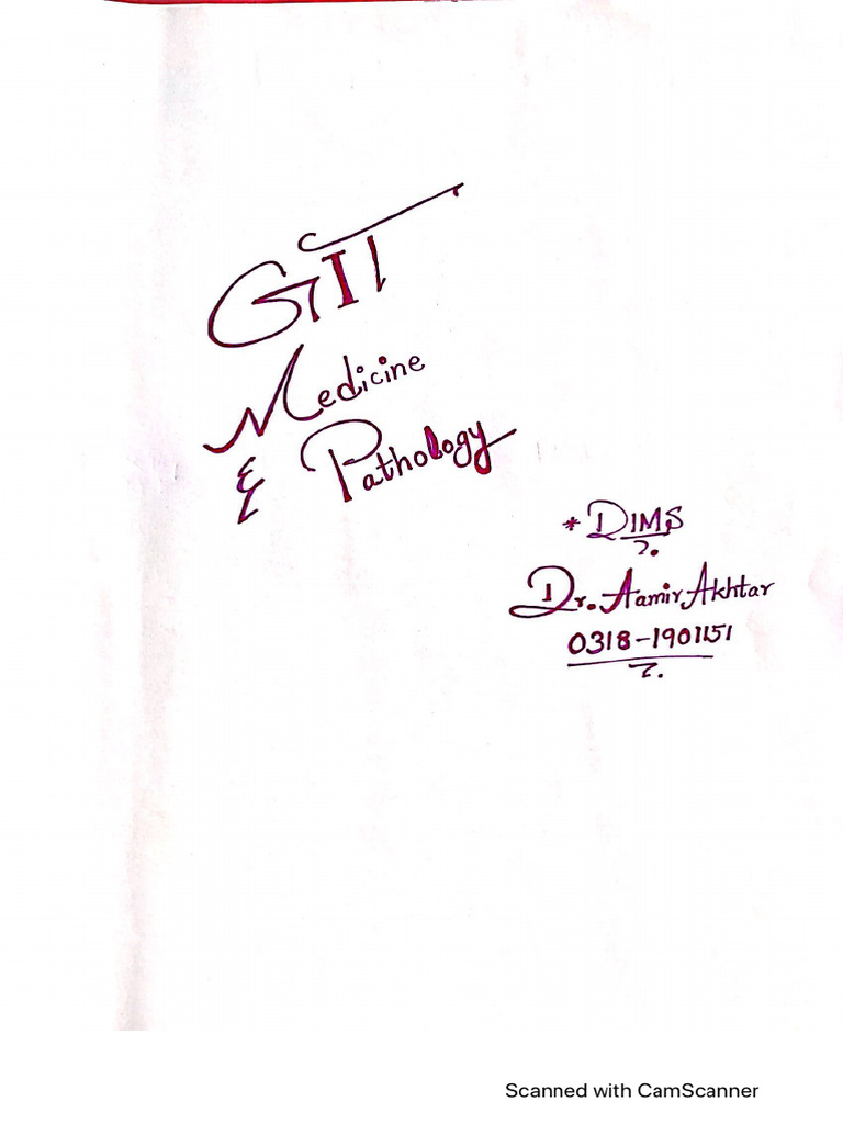 GIT Med by DR Aamir Akhtar | PDF
