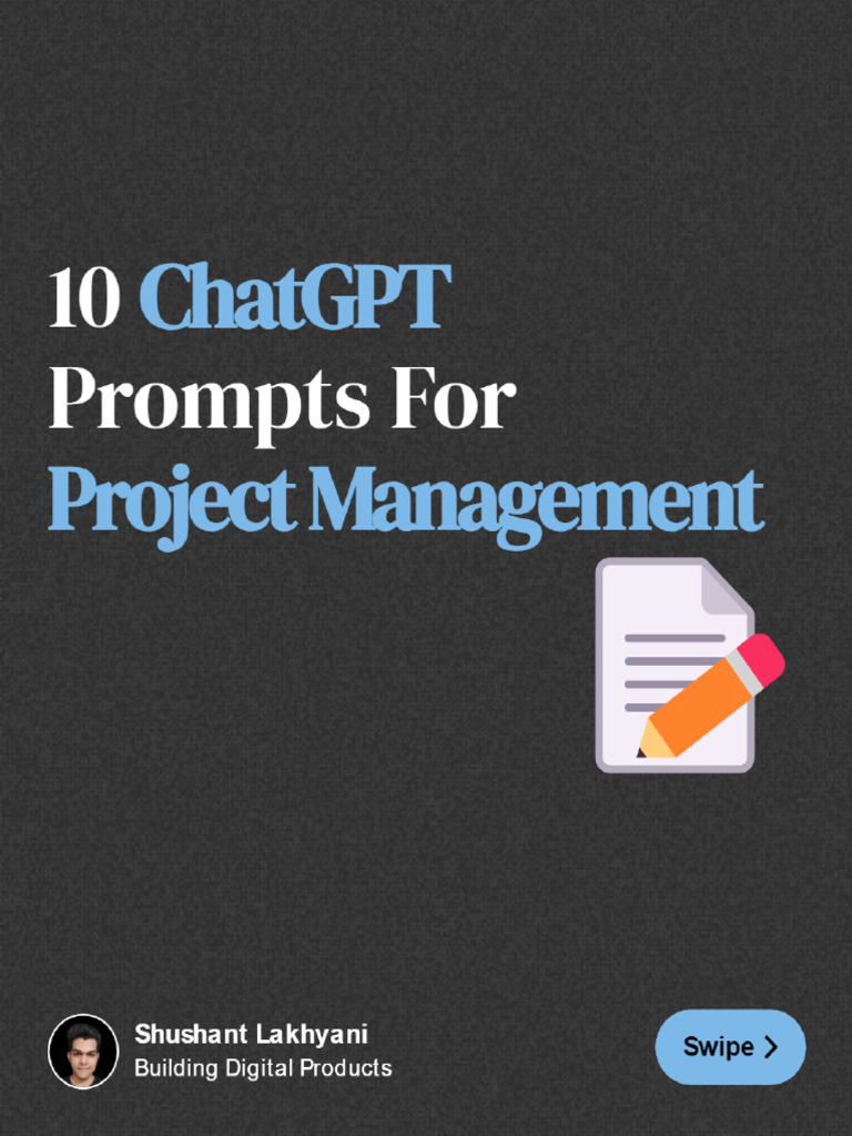ChatGPT Prompts For Project Management 1724068126 | PDF