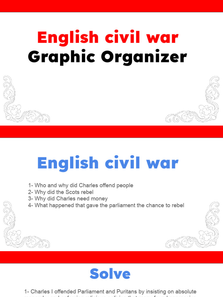 English civil war Graphic Organizer | PDF | Oliver Cromwell | English ...
