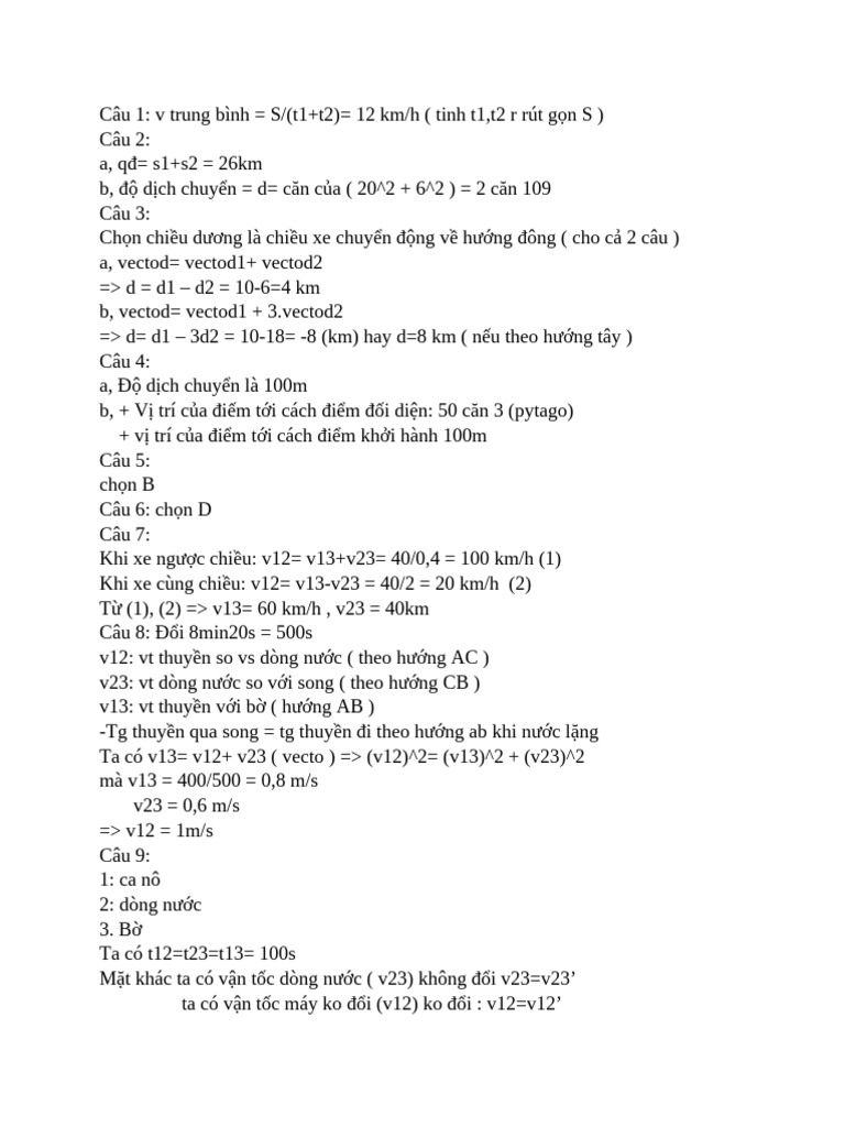 Ôn tập vli 10 | PDF