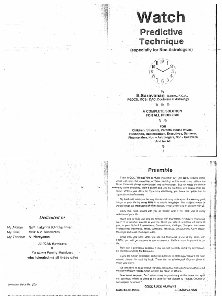 Watch Predictive Technique | PDF