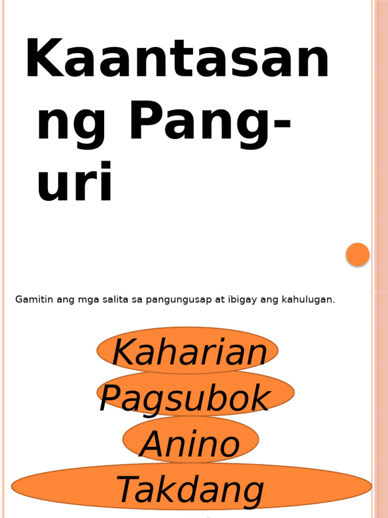 Kaantasan NG Pang Uri | PDF