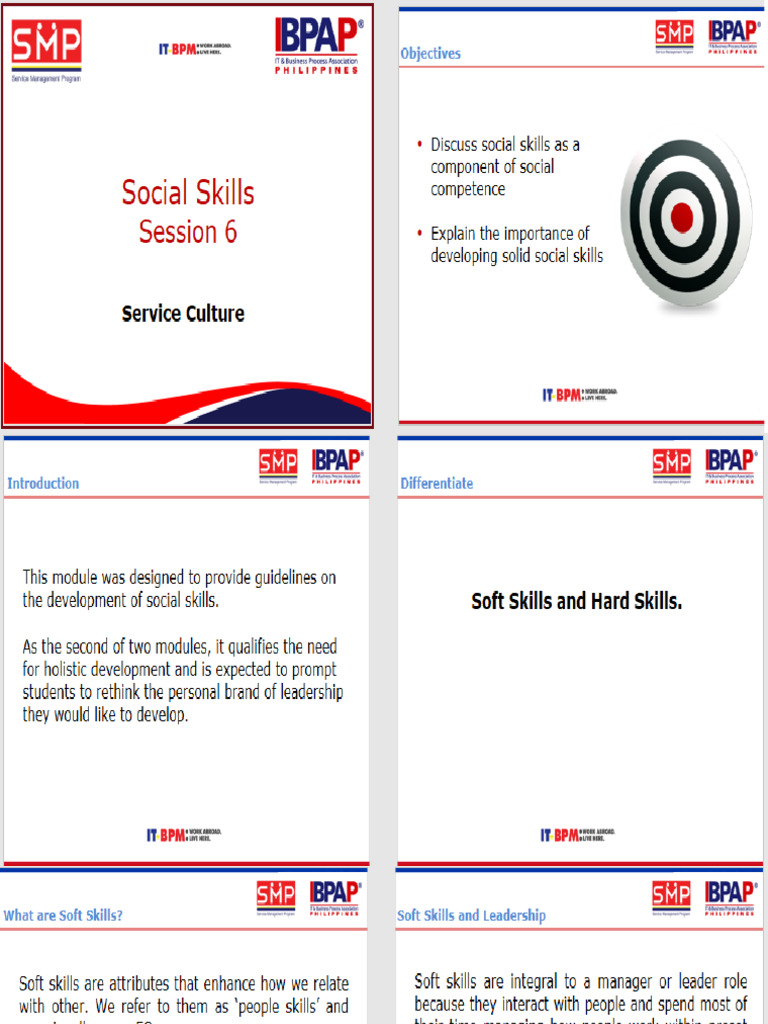 Lesson5 6 Social Skills | PDF