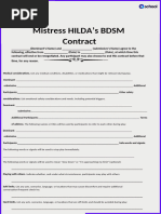 Dominant & Submissive Contract Template | PDF | Dominance And ...