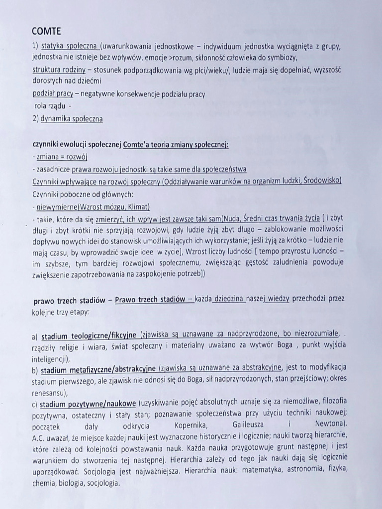 SOCJO KLASYCZNA Egz | PDF