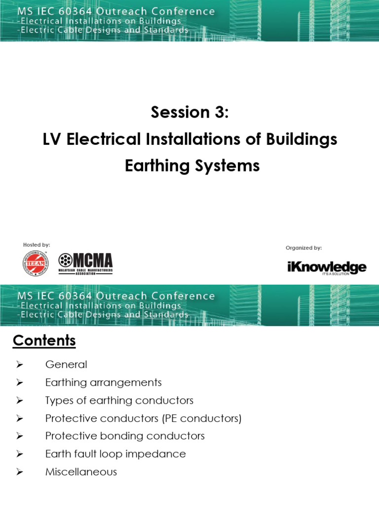 Session 3 - Earthing Systems | PDF | Materials Science | Electricity