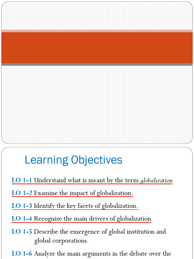 Topic 1 Globalization | PDF | Globalization | Labour Economics