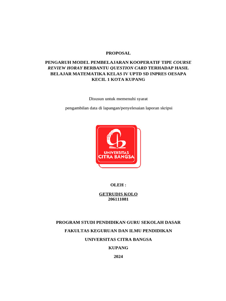 Proposal Fixxx Edis Kolo | PDF