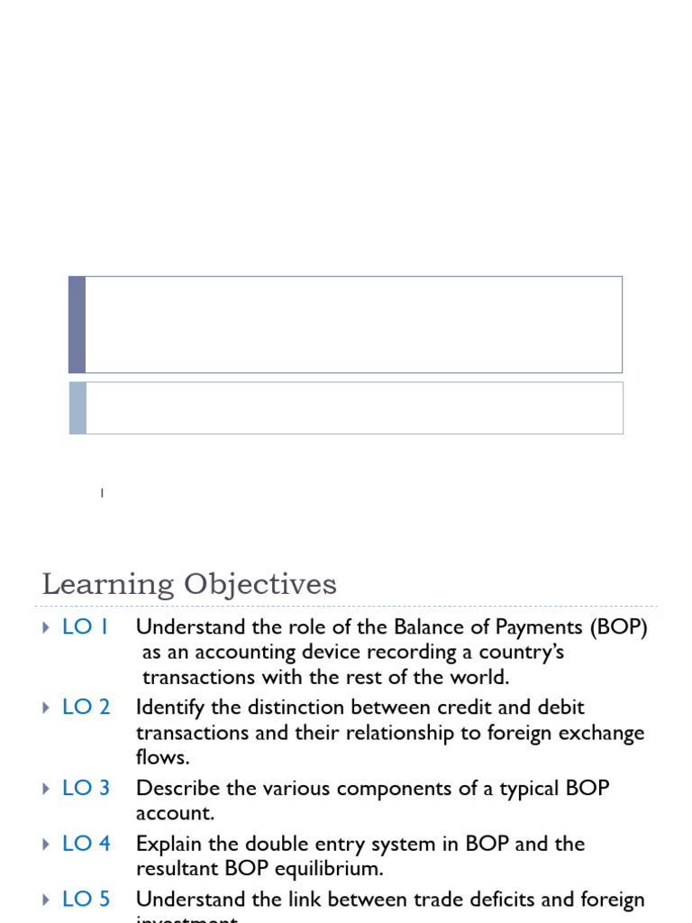 Topic 3 BOP | PDF | Balance Of Payments | Supply (Economics)
