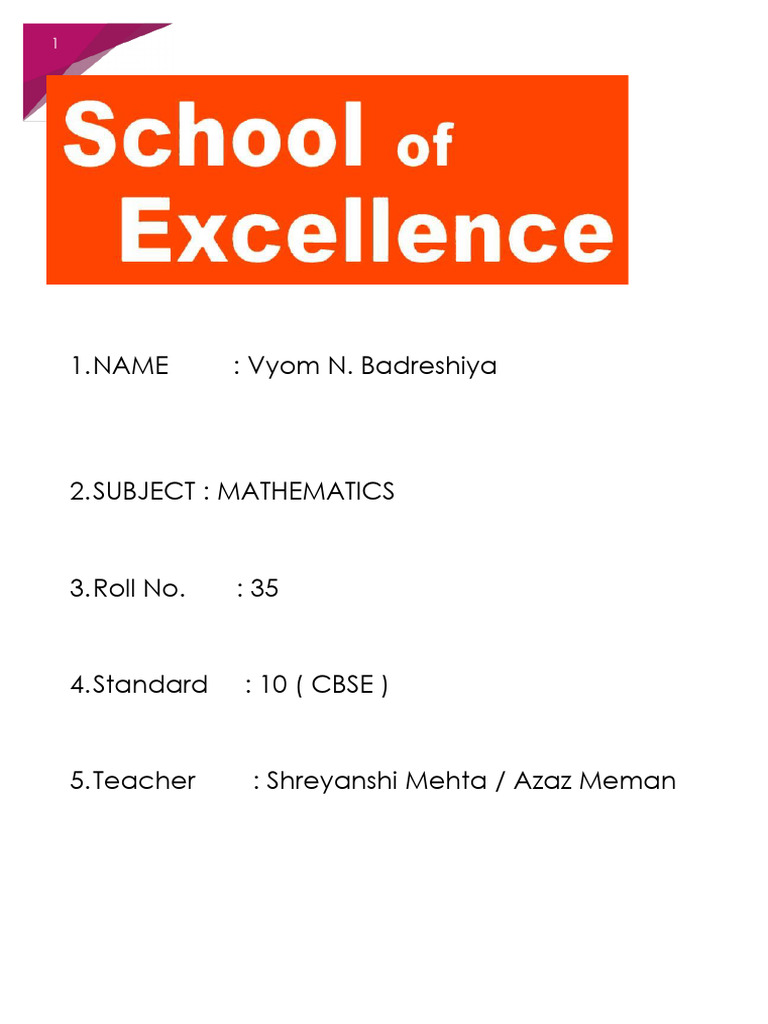 Maths Portfolio | PDF | Mathematics | Numbers