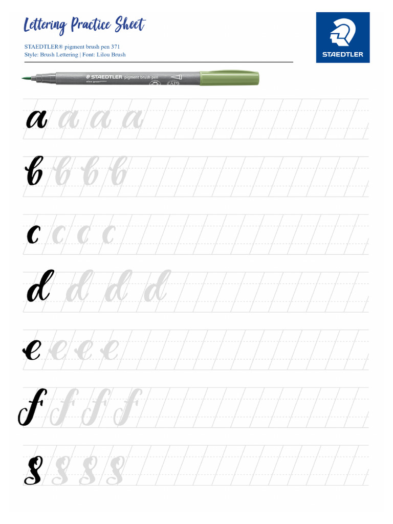 Lilou Brush Brush Alphabets Abc | PDF