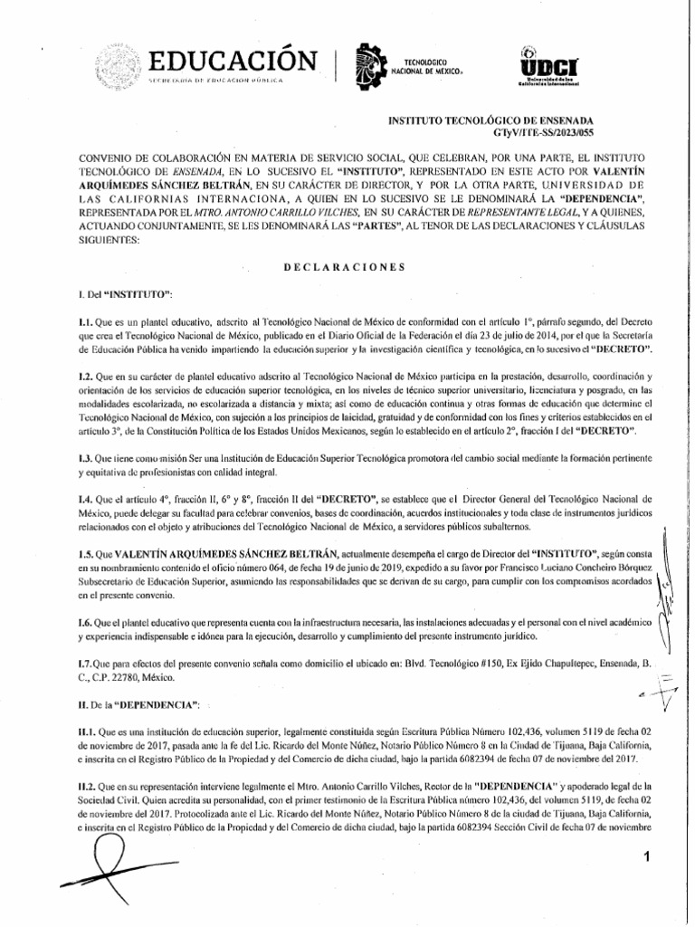 UDCI Convenio | PDF