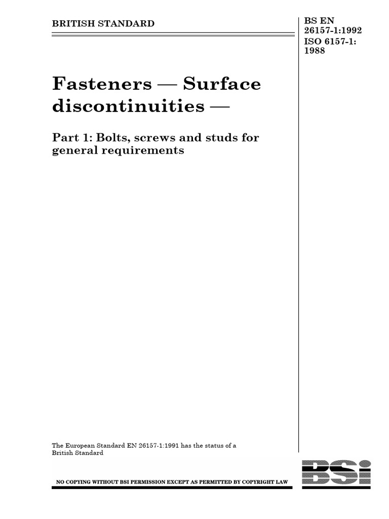Fastener Surface Standards | PDF | Screw | Fracture