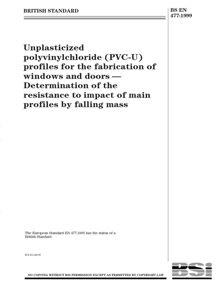BS EN 477-1999 | PDF | Copyright