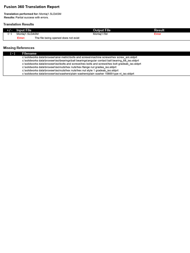 Montaj1 Errorreport | PDF