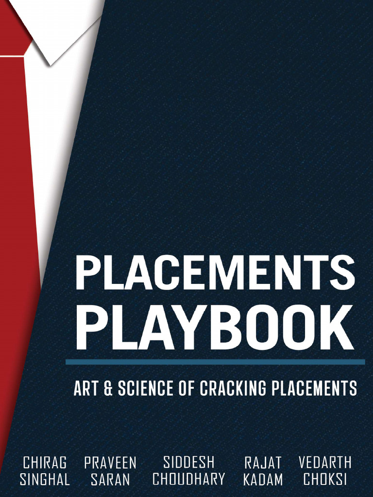 Placements Playbook | PDF | Résumé | Startup Company