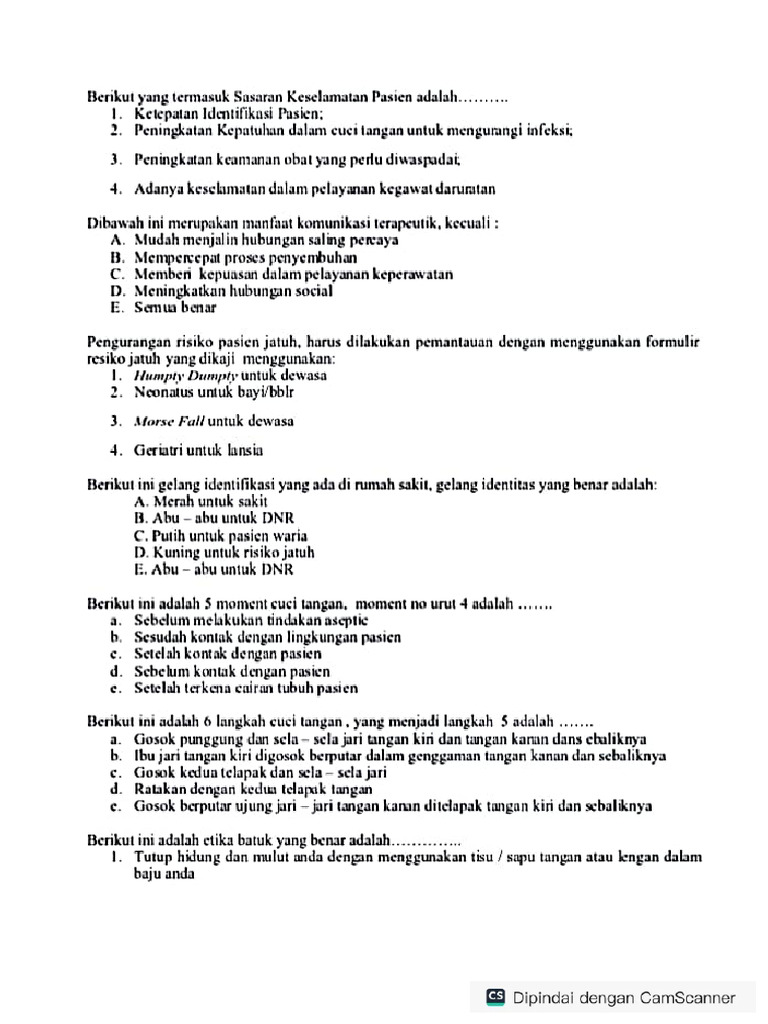 Soal PK 2 Bidan, M. Zein 2022 | PDF
