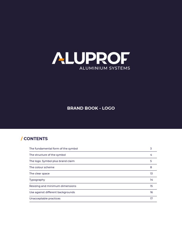 ALUPROF_KSIEGA_ZNAKU_EN | PDF | Logos | Communication Design