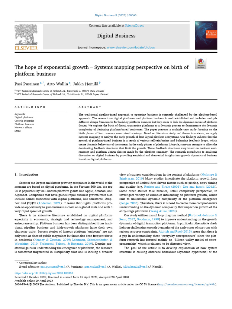 The Hope of Exponential Growth - Systems Mapping Perspective On Birth ...