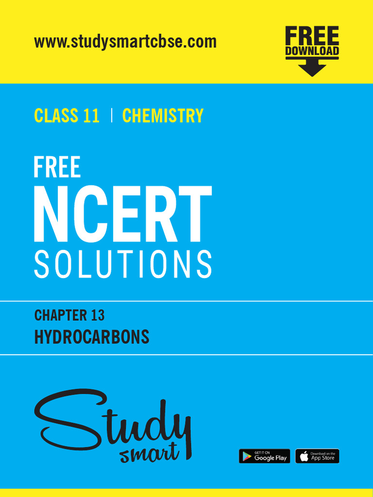 NCERT Solutions Class 11 Chemistry Chapter 13 Hydrocarbons | PDF ...