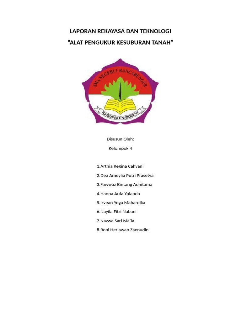 12.4-Makalah Laporan Rekayasa Dan Teknologi Kelompok 4 | PDF | Sains & Matematika