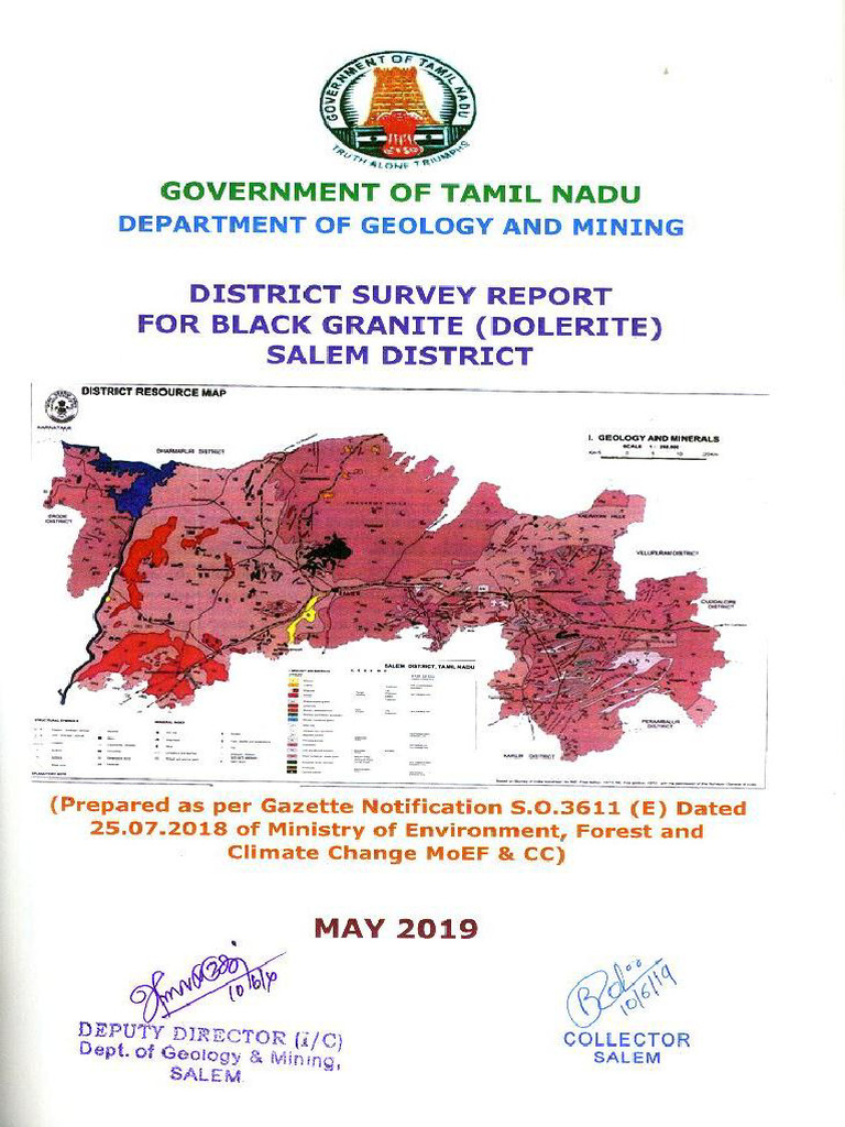 Salem District Mineral Survey Report | PDF | Gravel | River