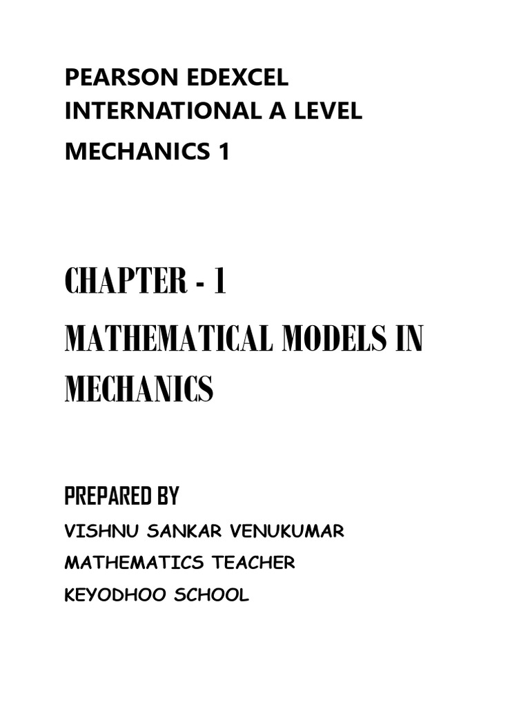 M1 Chapter 1 Pdf Force Mass
