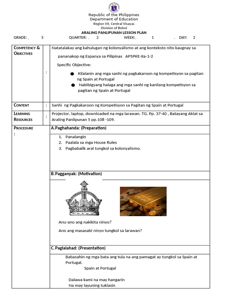 AP Q2 Week 1 Day 2 | PDF