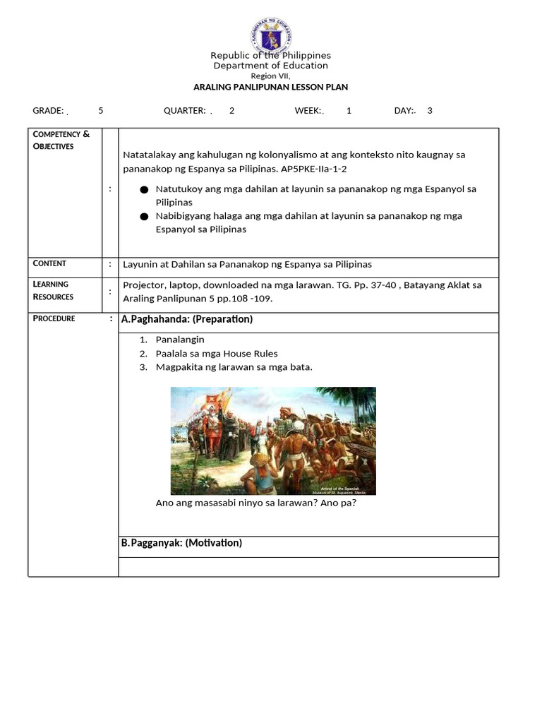 AP Q2 Week 1 - Day 3 | PDF