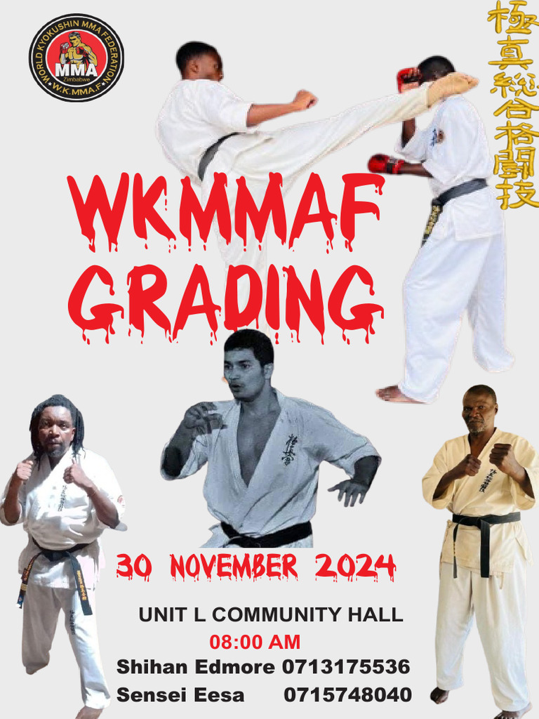 WKMMAF Grading Event Details | PDF