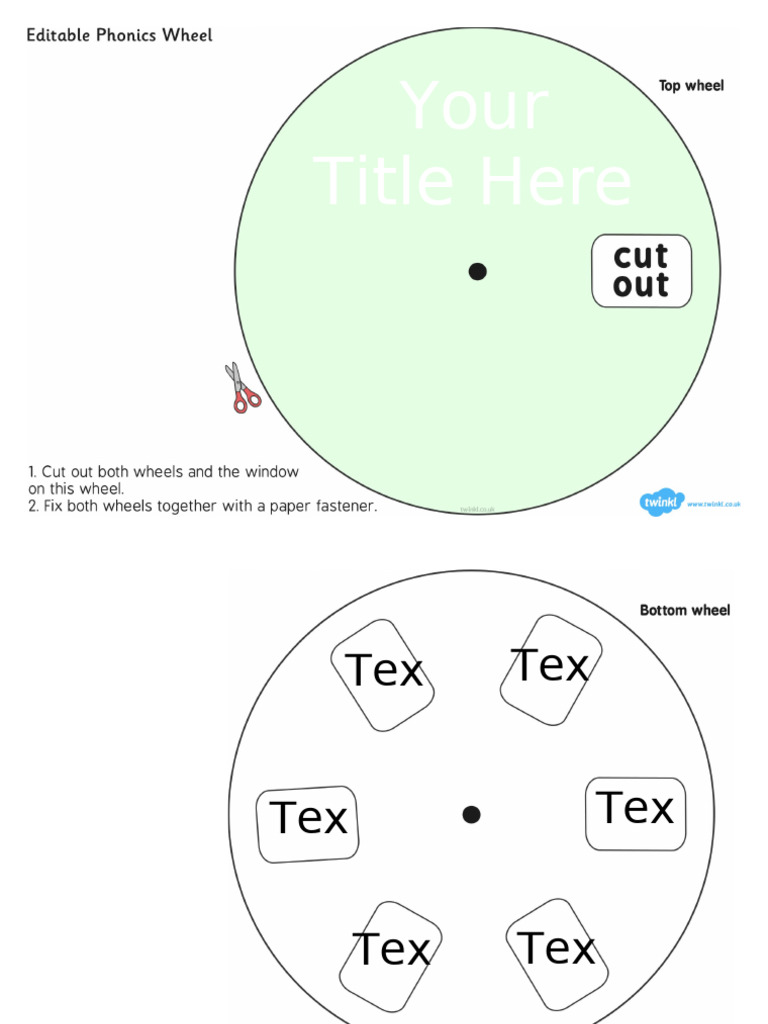 Editable Phonics Wheel | PDF