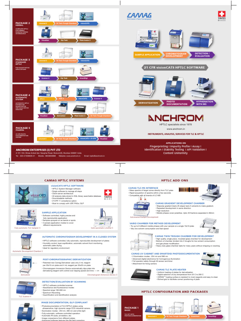 Anchrom HPTLC | PDF | Thin Layer Chromatography | Laboratories