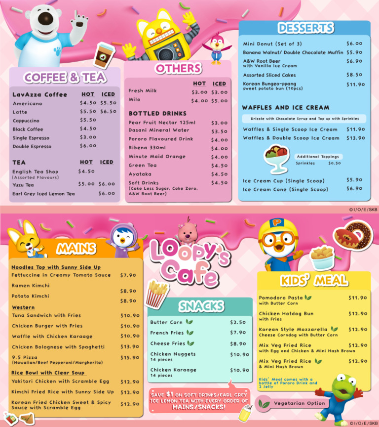 2024 Loopys Cafe Menu | PDF