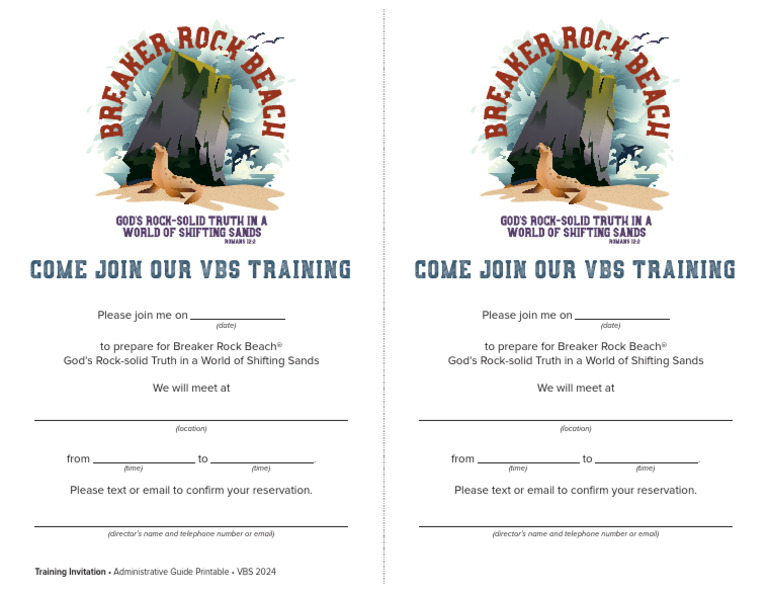 VBS-2024 Training Invitation | PDF
