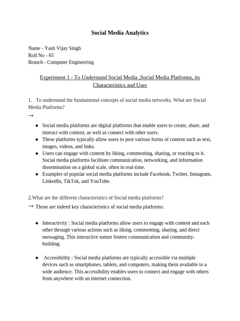 Social Media Analytics | PDF | Social Media | Popular Culture & Media Studies