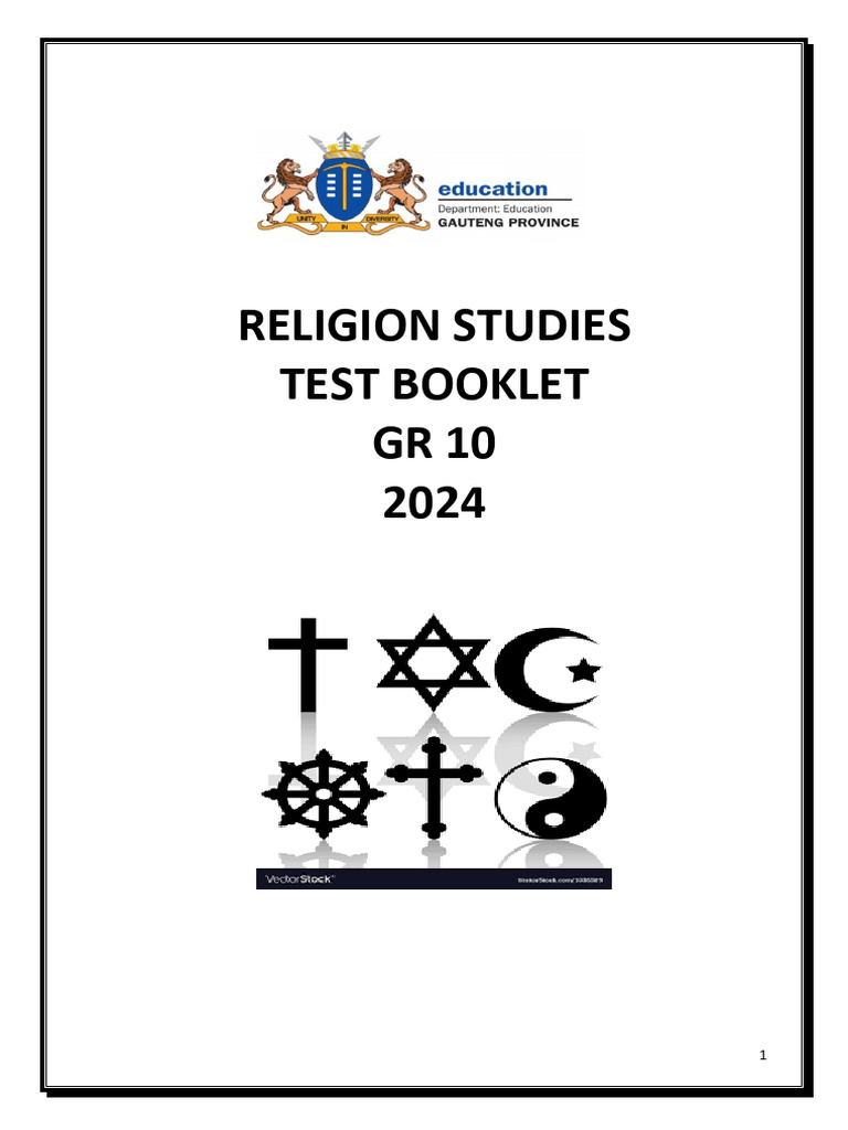 Grade 10 Religion Studies Test 2024 | PDF | God | Hanukkah
