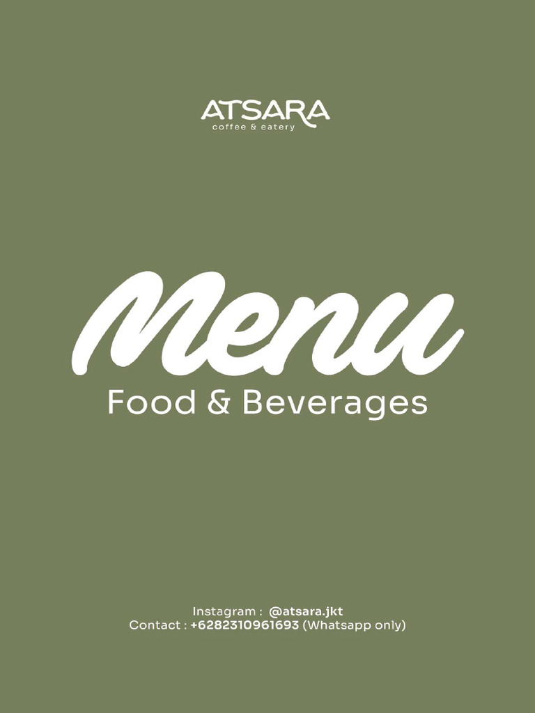 Menu Atsara 2024 | PDF