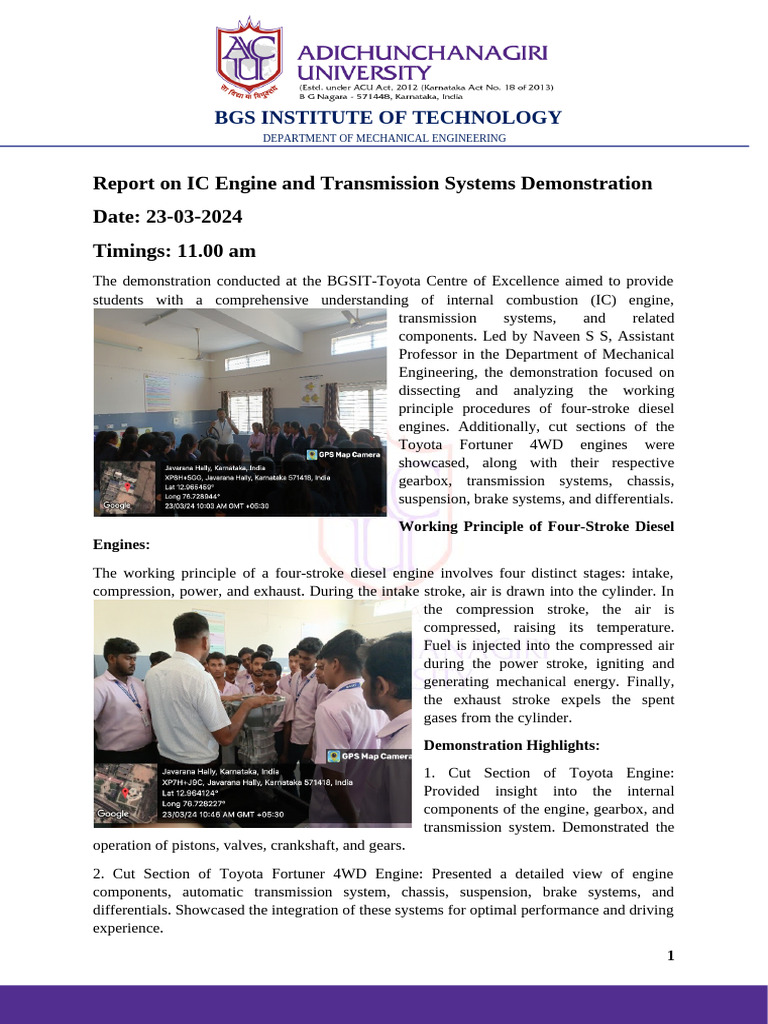 ACU Letter Head Word Format | PDF | Internal Combustion Engine | Diesel ...
