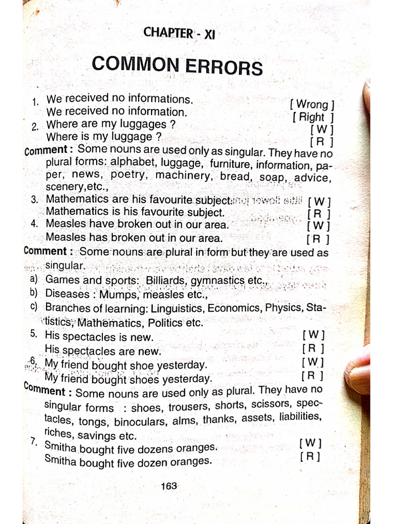Common Errors | PDF