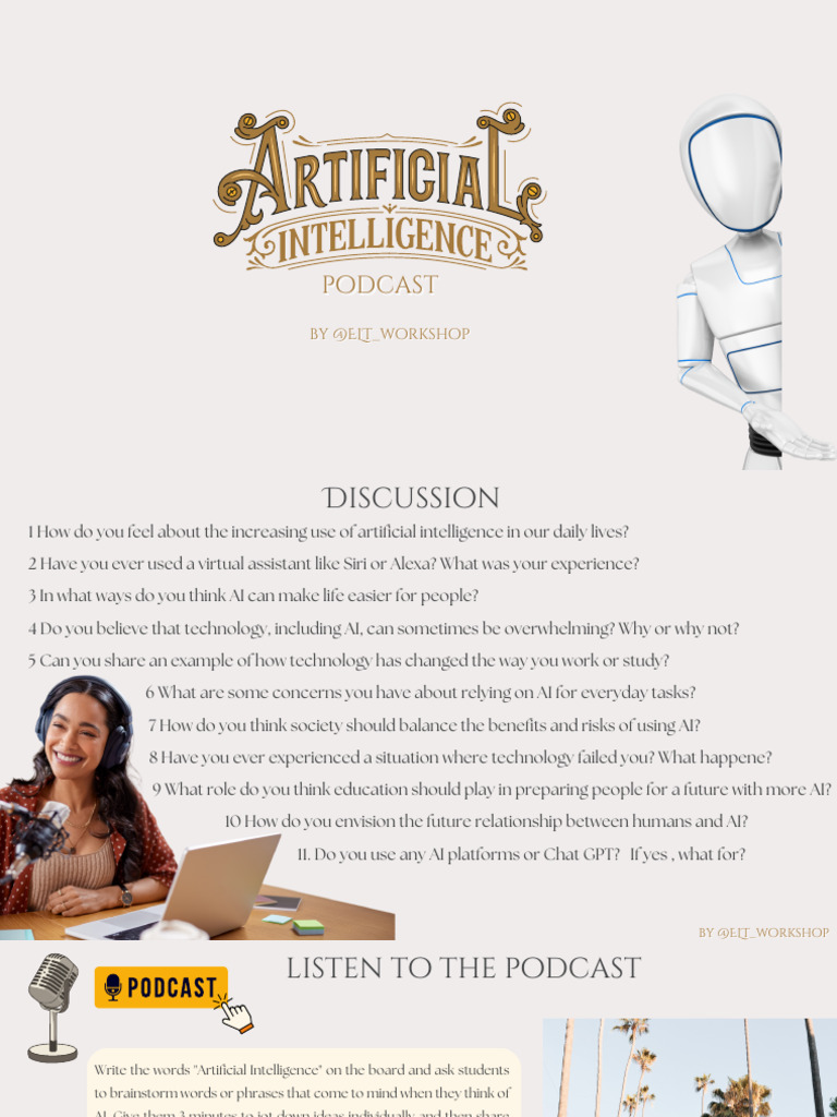 AI Podcast by @ELT - Workshop | PDF | Artificial Intelligence ...