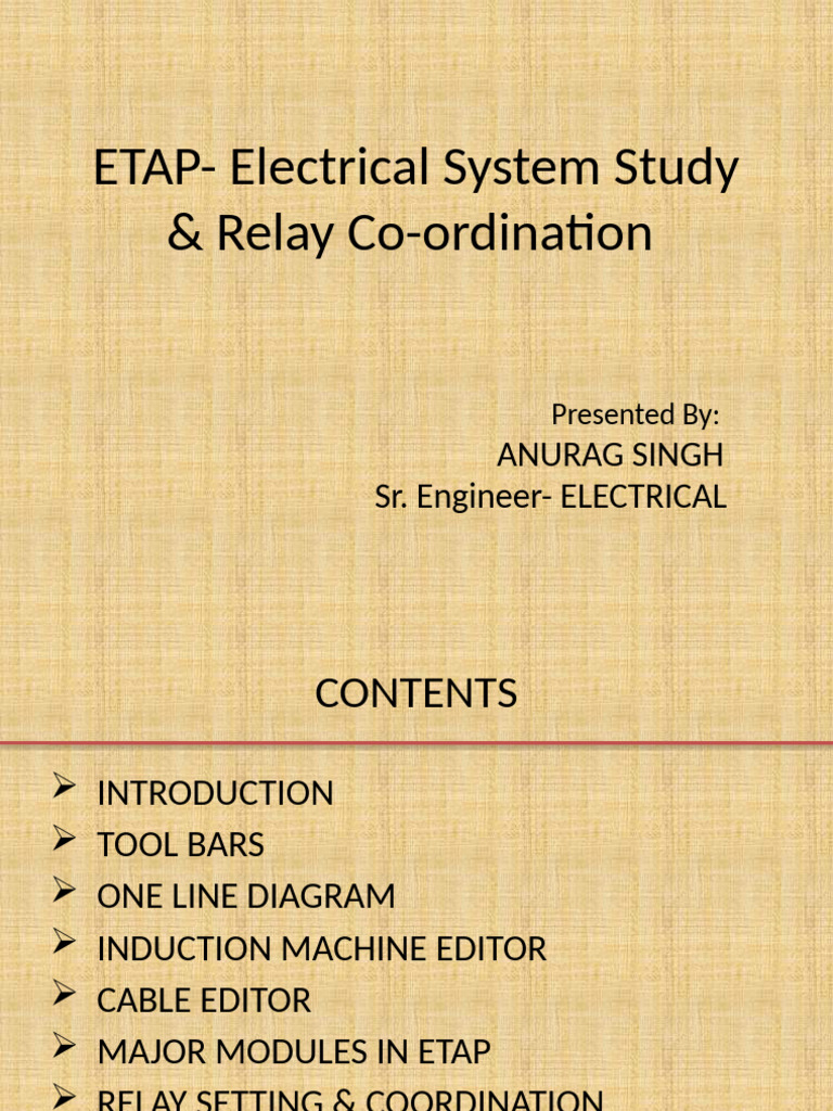 ETAP Electrical Study & Relay Coordination | PDF | Electrical Network | Voltage