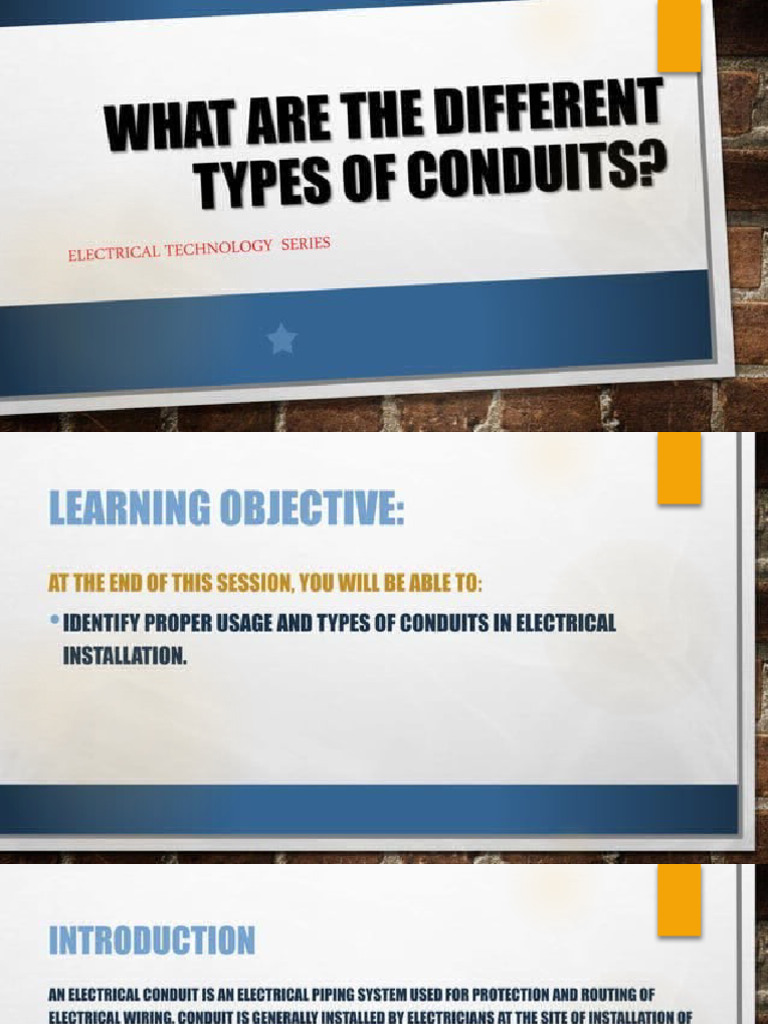 Different Types of Conduit | PDF