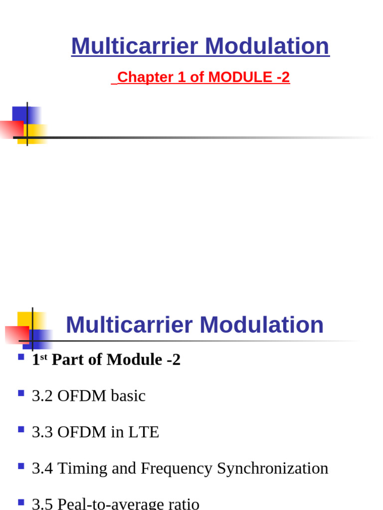 Multicarrier Modulation for Engineers | PDF | Orthogonal Frequency Division Multiplexing ...