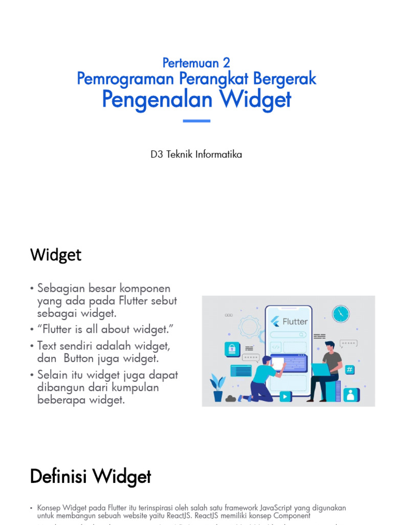 P2 - Flutter - Widget | PDF