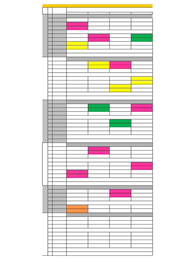 Kelas 4 Adwal Pelajaran 2024-2025 - 072342 | PDF