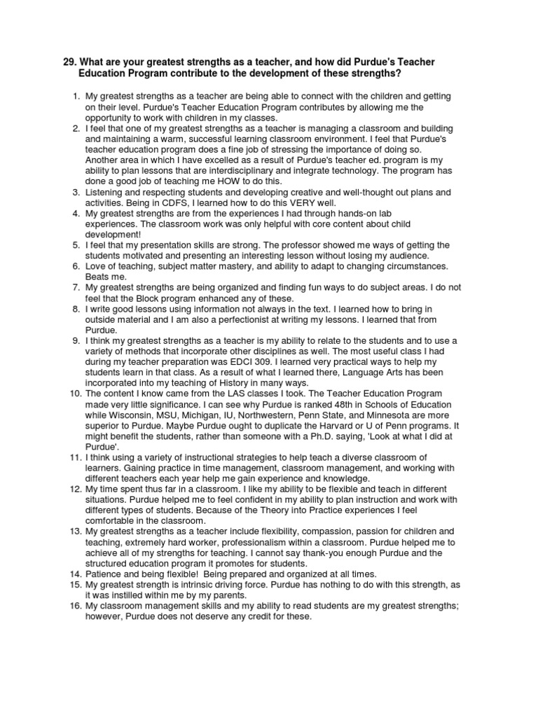 Strengths as a Teacher | Lesson Plan | Teachers