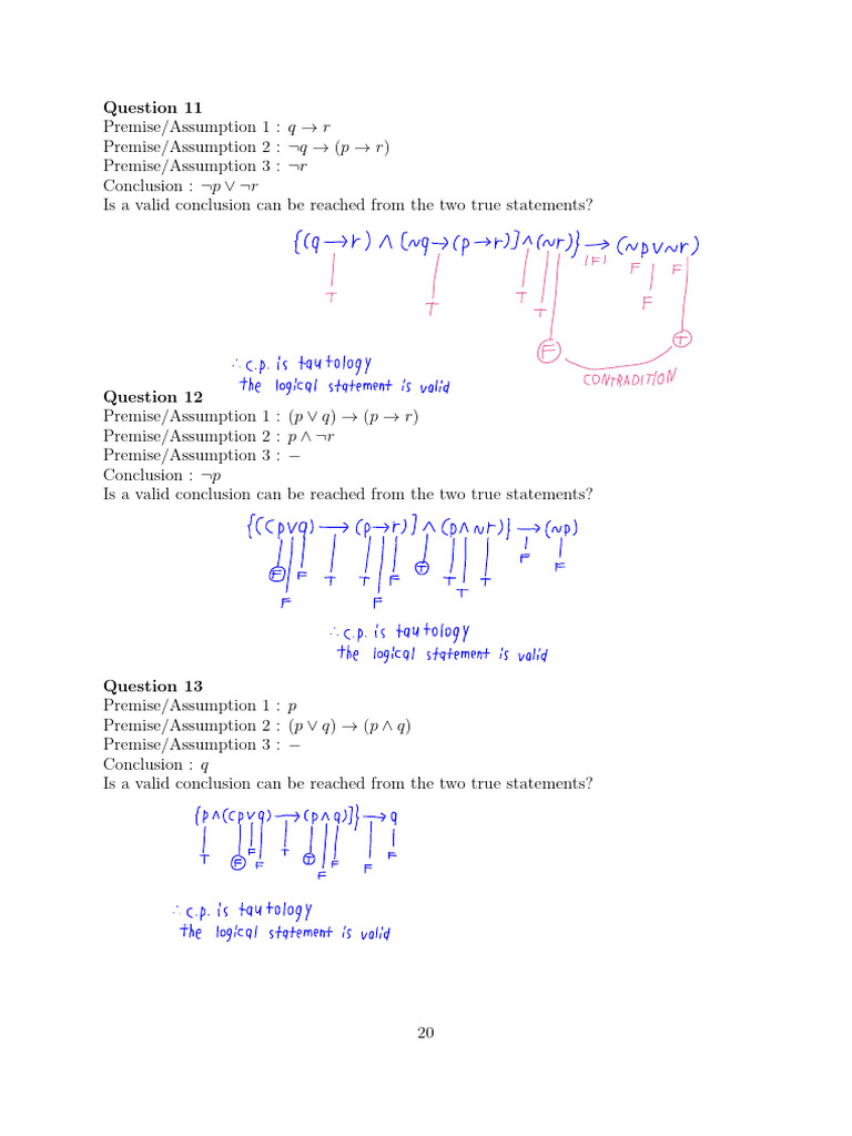 Logic Problem Solving Guide | PDF | Contradiction | Syntax (Logic)